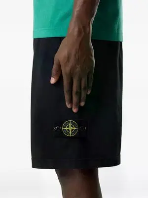 Stone Island Logo Patch Shorts