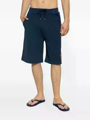 Versace Drawstring-detail Cotton Shorts
