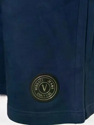 Versace Drawstring-detail Cotton Shorts