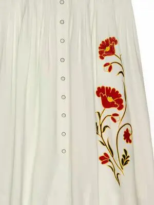 The Great. Button Floral Skirt