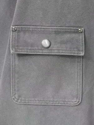 WOOYOUNGMI Leather Collar Pocket Jacket