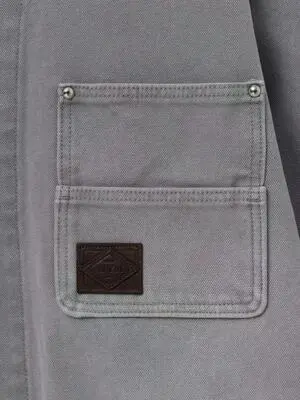 WOOYOUNGMI Leather Collar Pocket Jacket