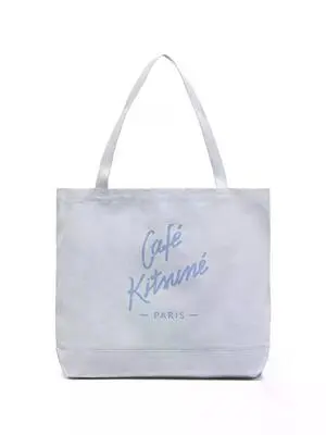 CAFÉ KITSUNÉ Logo-print Tote Bag