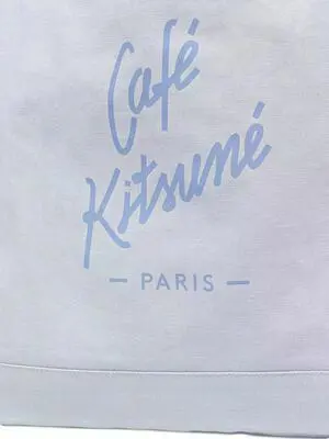 CAFÉ KITSUNÉ Logo-print Tote Bag