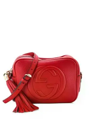 Gucci Soho Disco Leather Small Crossbody Bag - Red