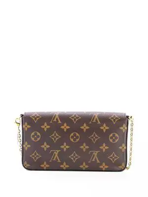 LOUIS VUITTON Felicie Pochette Monogram Canvas - Brown
