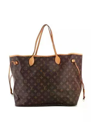 LOUIS VUITTON Neverfull Monogram Canvas Gm Tote Bag - Brown