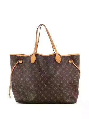 LOUIS VUITTON Neverfull Monogram Canvas Gm Tote Bag - Brown