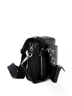 Prada Front Pocket Leather Small Crossbody Bag