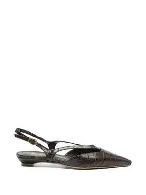 BIANCADI Pointed-toe Croc-effect Pumps