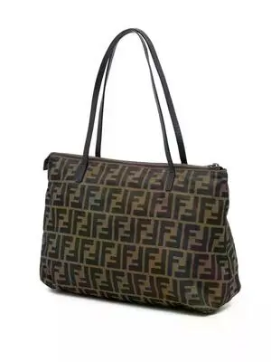 Fendi 2000-2010 Small Zucca Canvas Tote Bag