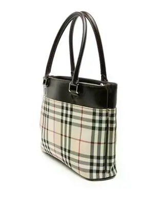 Burberry House Check Canvas Tote Bag
