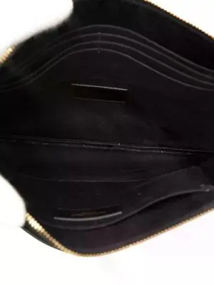 Saint Laurent 2019 Croc Embossed Leather Zipped Tablet Holder