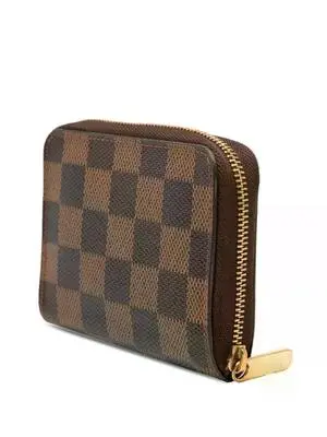 LOUIS VUITTON 2009 Damier Ebene Zippy Purse Coin Pouch