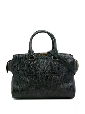 Burberry Medium Grained Leather Clifton Satchel