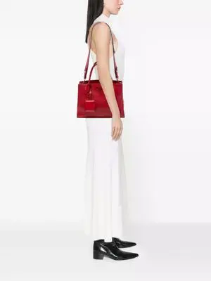 Prada 2010-2026 Medium Saffiano Cuir Monochrome Top Handle Satchel