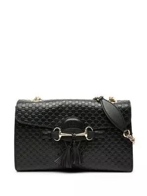 Gucci Medium Microissima Emily Shoulder Bag - Black