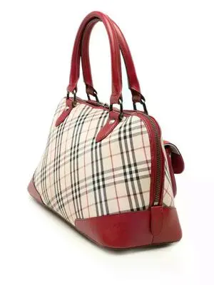 Burberry Nova Check Canvas Handbag