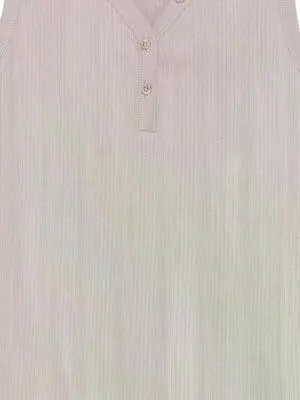 Calvin Klein Ribbed Tank Top With Buttons