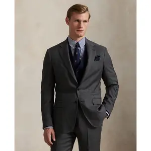 Ralph Lauren Polo Tailored Fit Wool Sharkskin Suit
