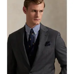 Ralph Lauren Polo Tailored Fit Wool Sharkskin Suit