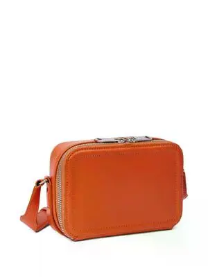 Paul Smith Zipped Leather Shoulder Bag - Orange