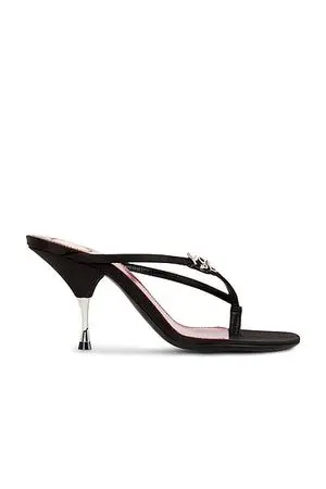 Saint Laurent Jerry Entredoigt Mule Sandal - Nero