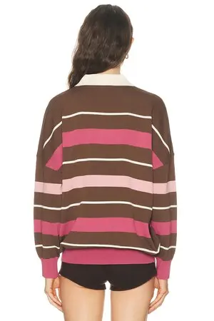SEROYA Taby Pullover Sweater - Sable Stripe