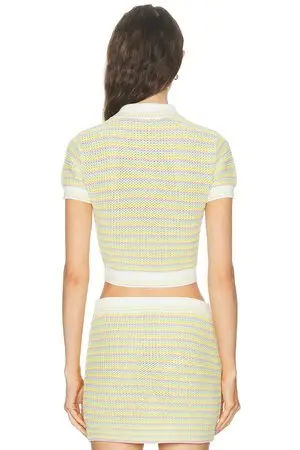 Casablanca Bourgeois Stripe Polo Shirt - Multi