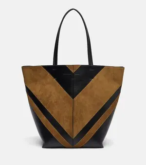 Phoebe Philo Pot Cabas Suede And Leather Tote
