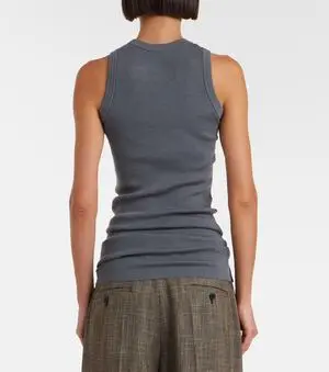 Phoebe Philo Ribbed-knit Wool Tank Top