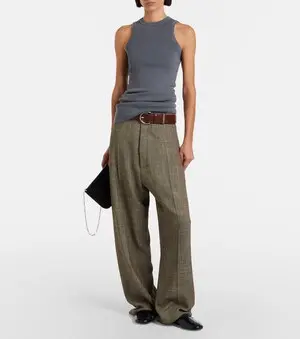 Phoebe Philo Ribbed-knit Wool Tank Top