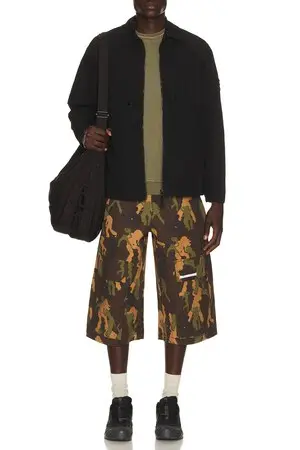 Stone Island Garment Dyed Cotton Ripstop Overshirt