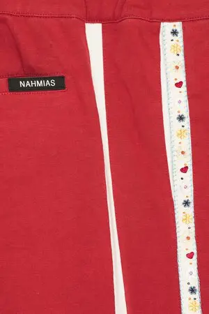 NAHMIAS Novelty Track Pant - Ruby