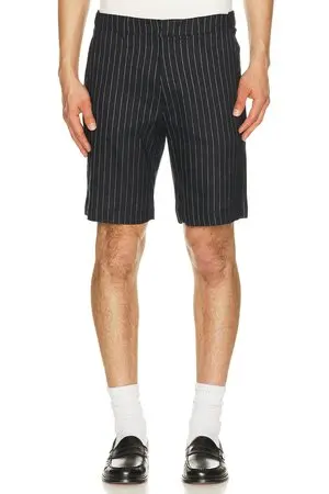 KHALHON Linen Stripe Club Shorts
