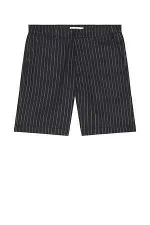 KHALHON Linen Stripe Club Shorts