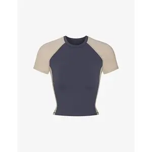 NIKESKIMS Matte Shine Cropped Baby Tee Training Top