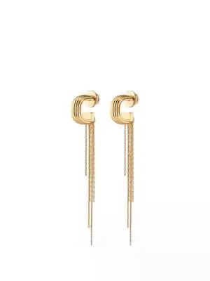 Demarson Reese Chain Earrings - Gold