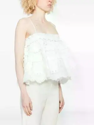 Zimmermann Alchemy Ruffled-lace Top