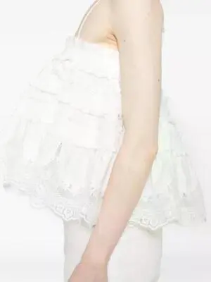Zimmermann Alchemy Ruffled-lace Top