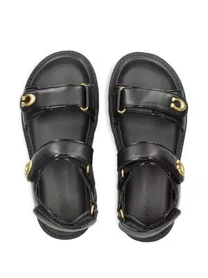 COACH Logo-detail Sandals - Black