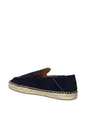 BOSS Suede Espadrilles With Textured Vamp