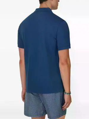 Boggi Milano Pique Button Polo Shirt - Blue