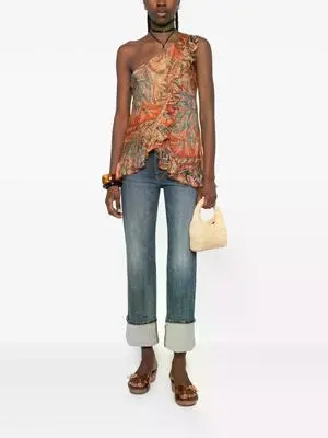 Etro Ruffled Paisley Top