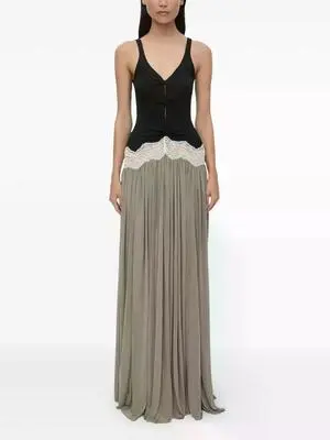Christopher Esber Verner Twist Lace-detail Tank Dress