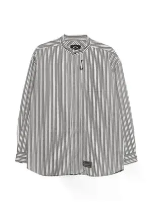Oakley Striped Band-collar Shirt - Grey