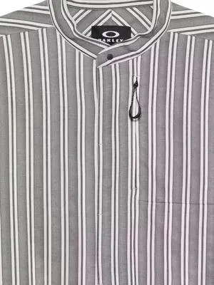 Oakley Striped Band-collar Shirt - Grey
