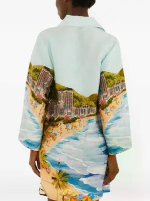 Farm Rio Printed Tie Dress