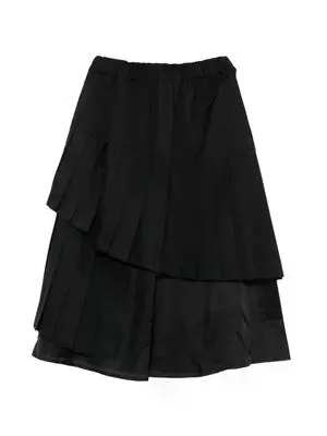 Noir Kei Ninomiya Pleated Asymmetrical Skirt