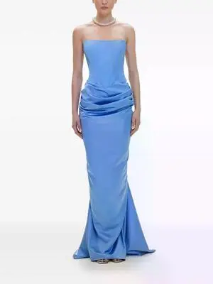 V:PM ATELIER Flavia Ruched Corset Dress